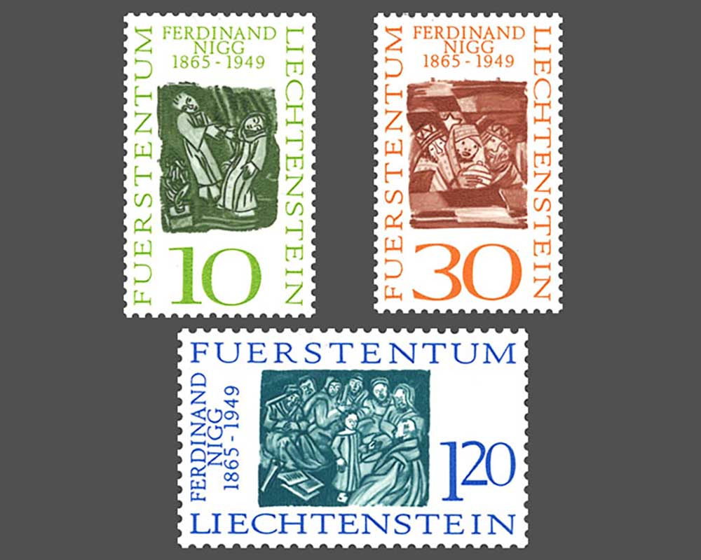 100. Geburtstag von Ferdinand Nigg - 1979 - 1960 - Philatelie Liechtenstein