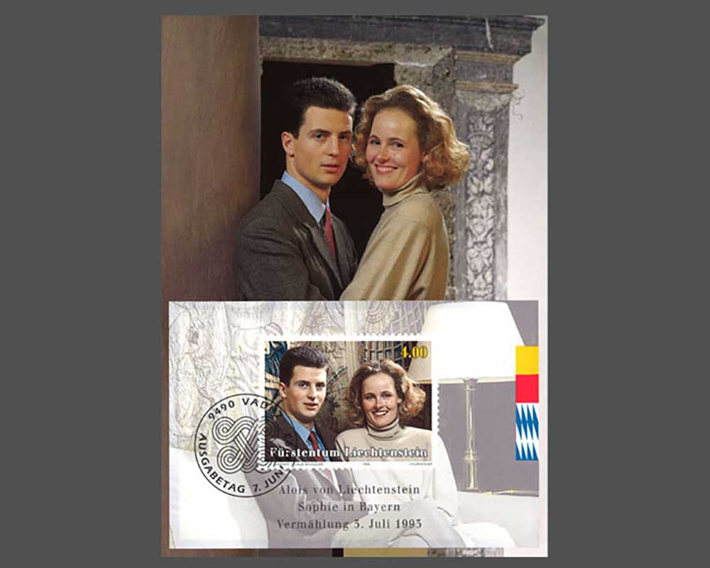 Marriage of Hereditary Prince Alois to D - Individual stamps 2000 ...