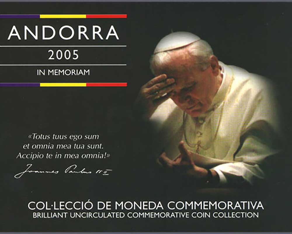 Andorra - In Memoriam Pope John Paul II - Coin sets - Philatelie ...
