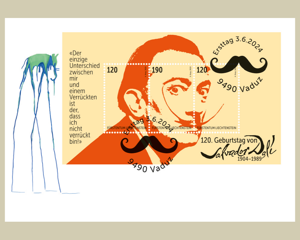 120e anniversaire de Salvador Dali - Enveloppes premier jour ...