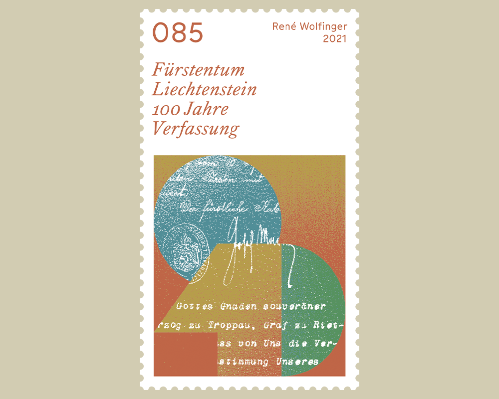 100 Jahre Verfassung Fürstentum Liechten - 2021 - 2000 - Philatelie ...