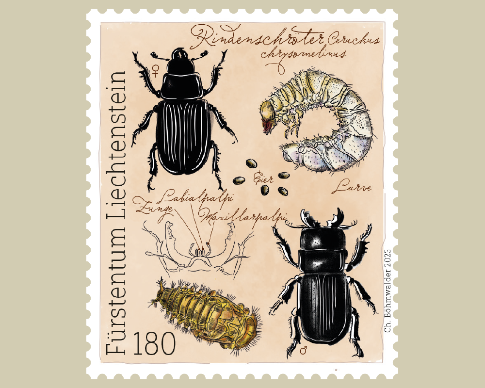 Faune de la vallée de la Samina - Timbres-poste - Philatelie Liechtenstein